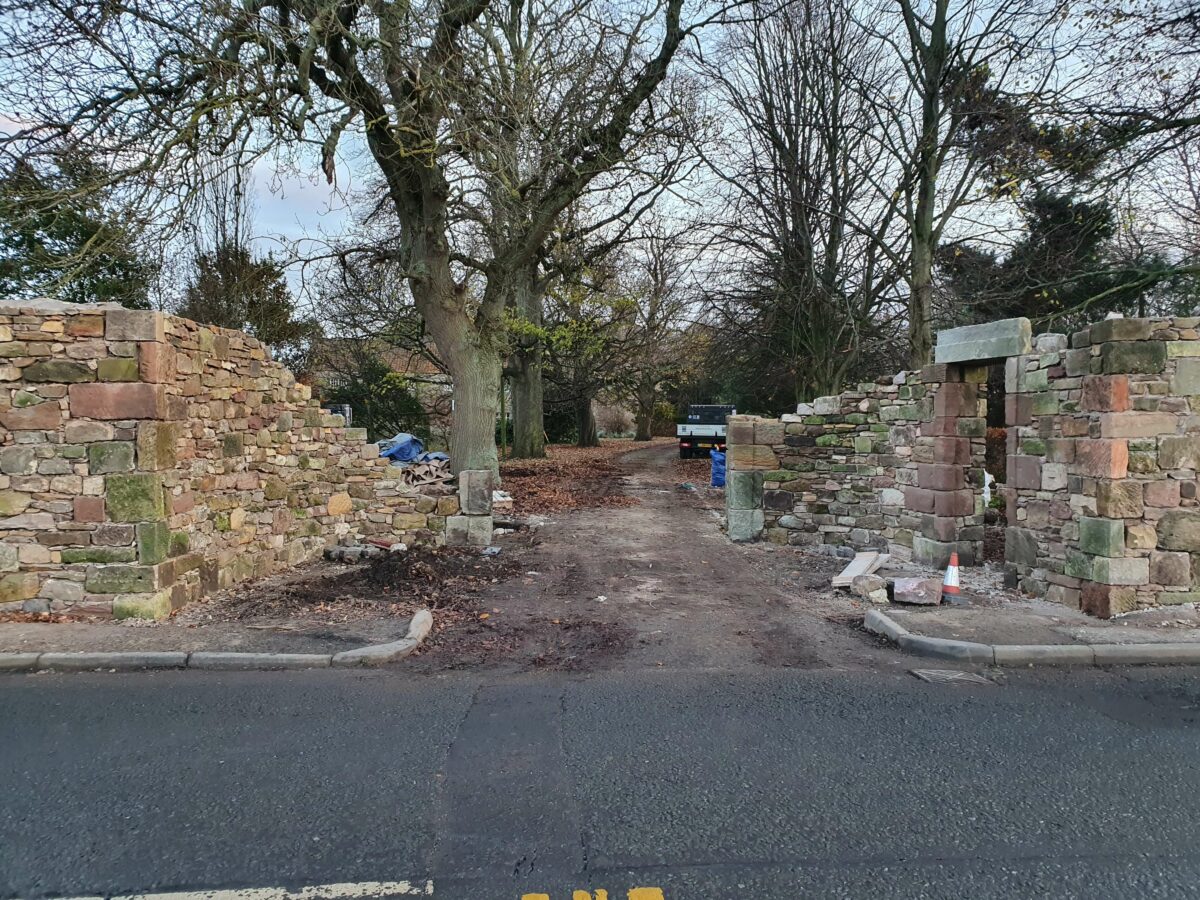 Monkton House Entrance - T.J. Ferris Stonemasonry